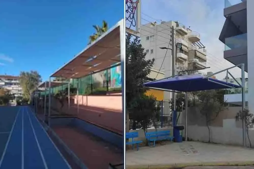 Νέα στέγαστρα σε σχολεία του Παλαιού Φαλήρου – Συνεχίζονται οι ...